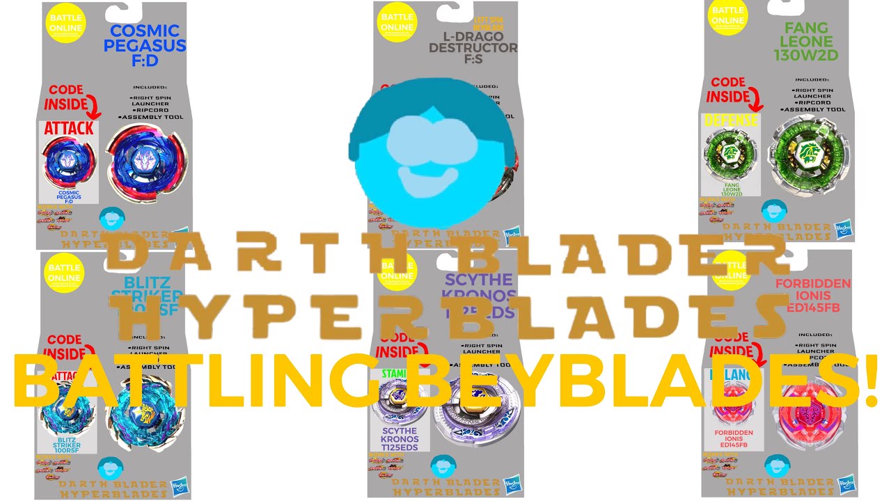 Darth Blader Hyperblades Battling Beyblades! - YouTube