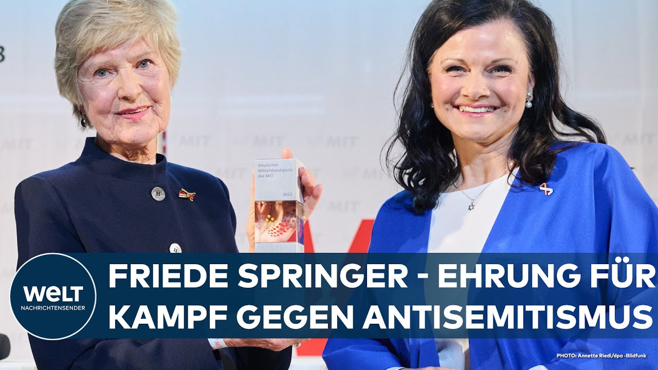 FRIEDE SPRINGER: Ehrung für Kampf gegen Antisemitismus! "Wir kriegen ...
