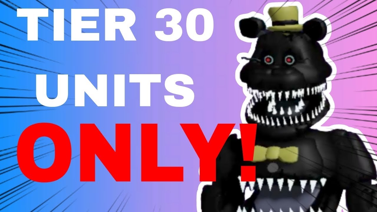 USING TIER 30 UNITS ONLY IN FNTD! - YouTube