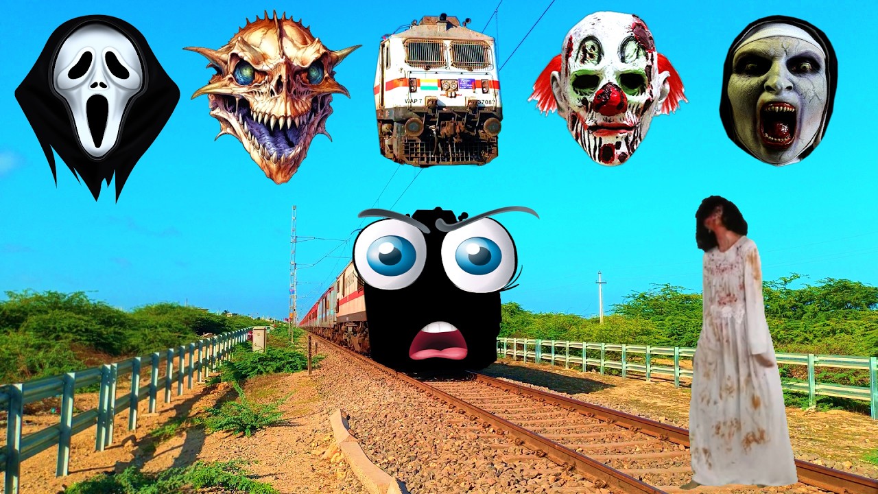funny bhootiya train very danger face video - train horror funny video ...