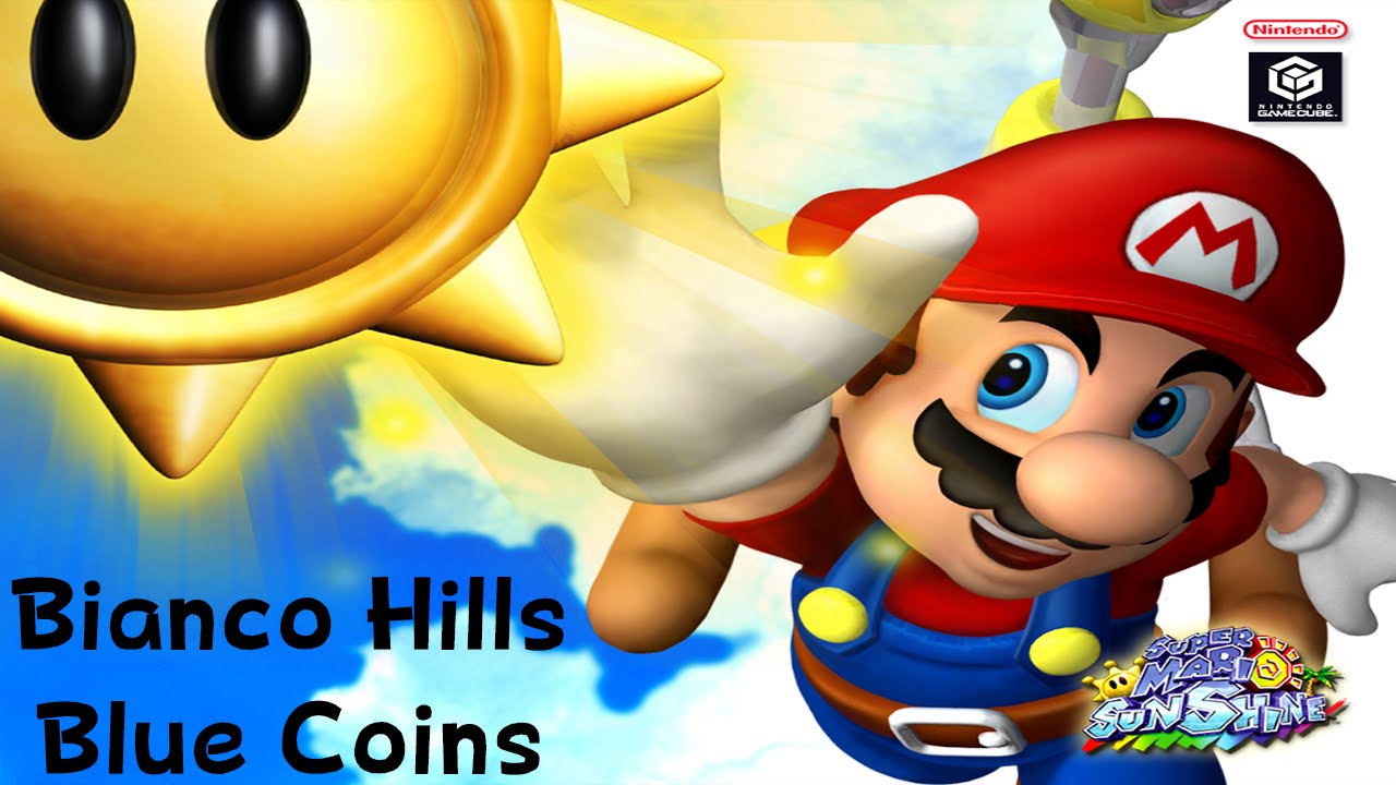 Super Mario Sunshine - Bianco Hills - Blue Coin Guide - YouTube