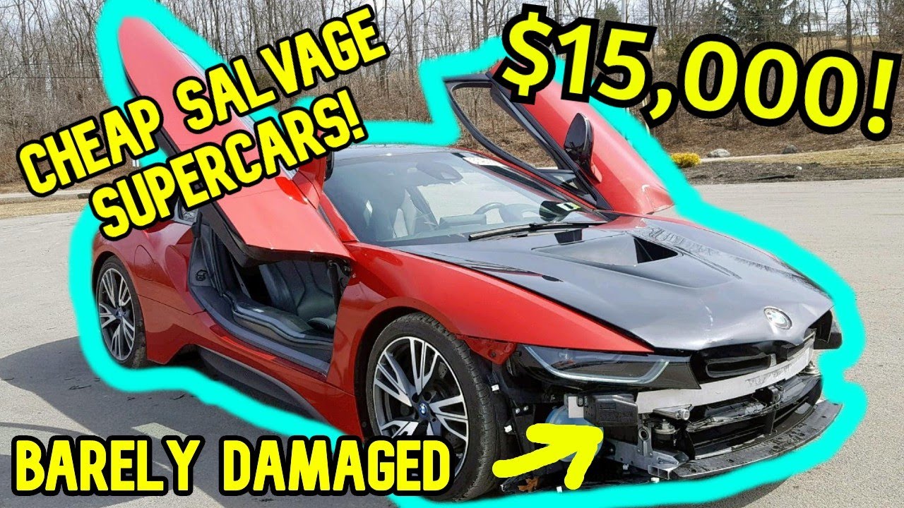 Cheapest ABANDONED BMW I8 and Supercars Found at Salvage auction for ...