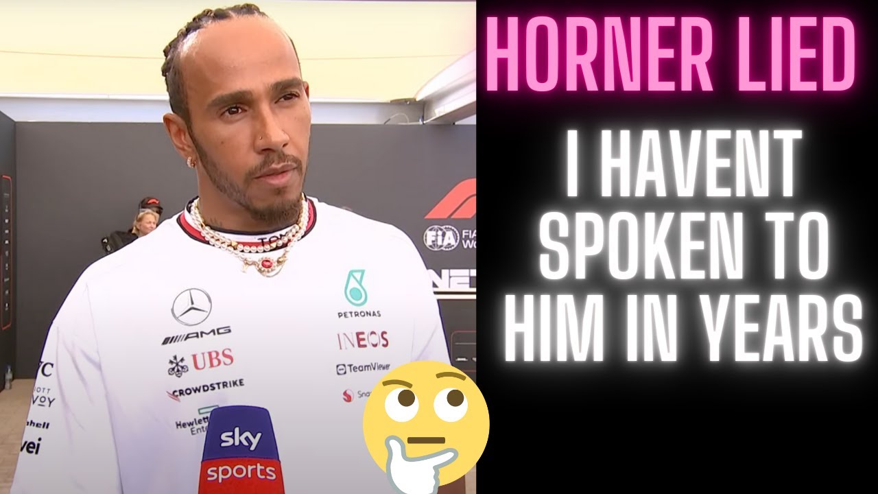 Lewis Hamilton Interview Christian Horner lied #f1 #formula1 # ...