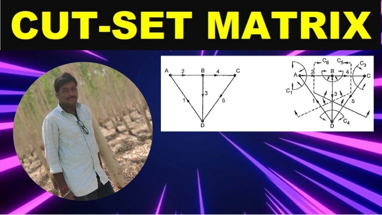 CUT-SET MATRIX/ SIMPLE METHOD / TELUGU / ENGLISH - YouTube
