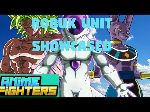 Robux Unit Showcase ON ANIME FIGHTERS (are they worth it??) - YouTube