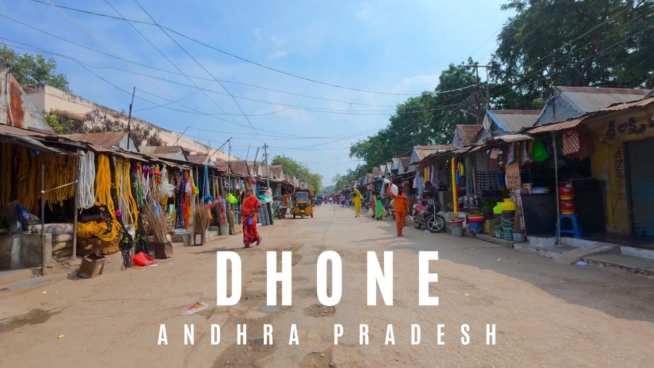 【India Drive 4K】Dhone | Andhra Pradesh | 2024 | Scenic Drive Through ...