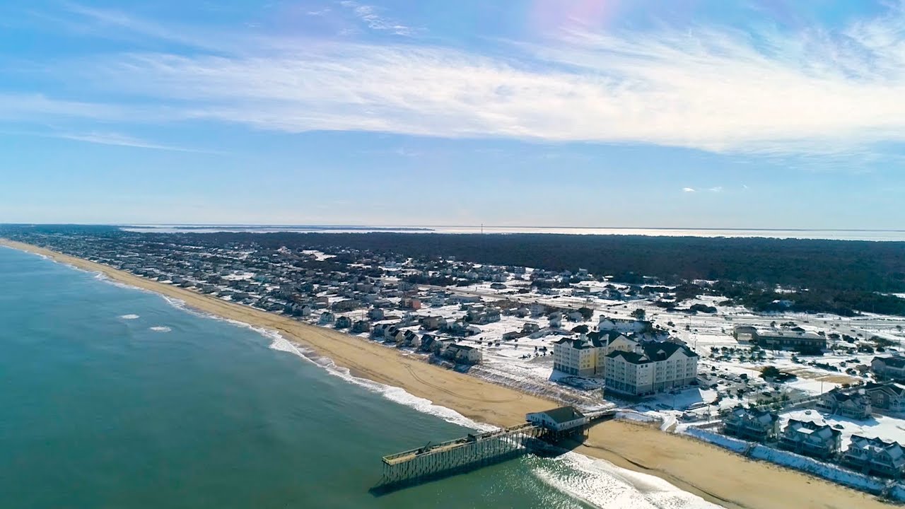 Winter Storm Grayson Drone Footage from the Outer Banks, NC - YouTube