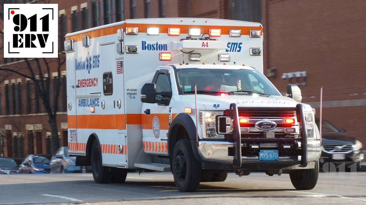 Boston EMS Responding | Ambulance 4 - YouTube