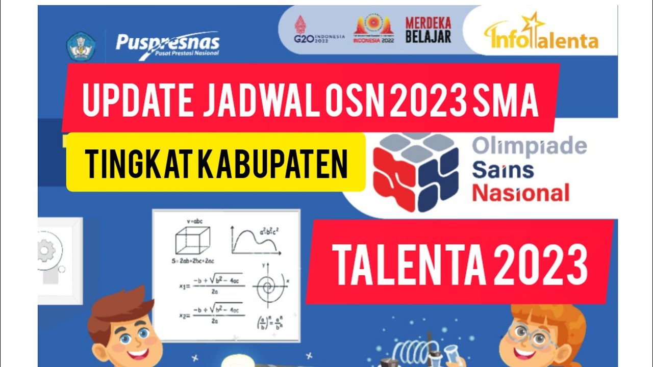 JADWAL OSN K 2023 JENJANG SMA PUSPRESNAS - YouTube