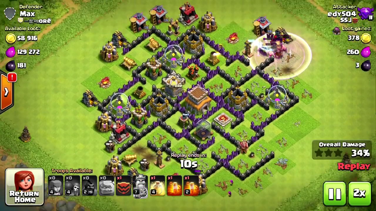 THE MAZE TROLL BASE: Clash of Clans Weird MAZE TROLL BASE Attack ...