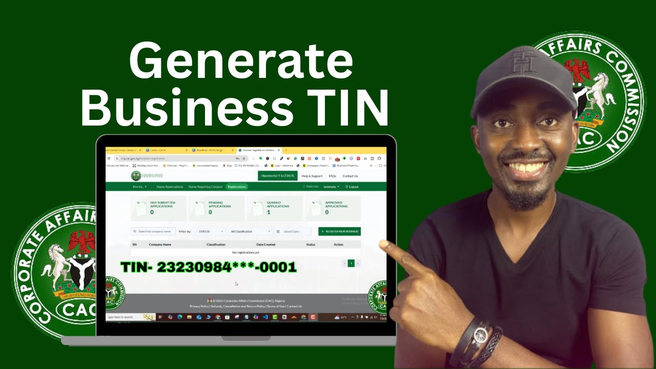 How To Generate Non-Individual TIN (Business TIN) After CAC ...