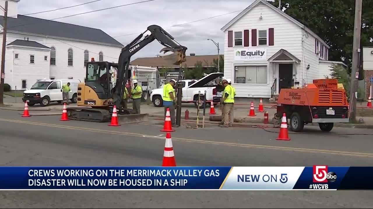 Cruise ship to house gas restoration workers - YouTube