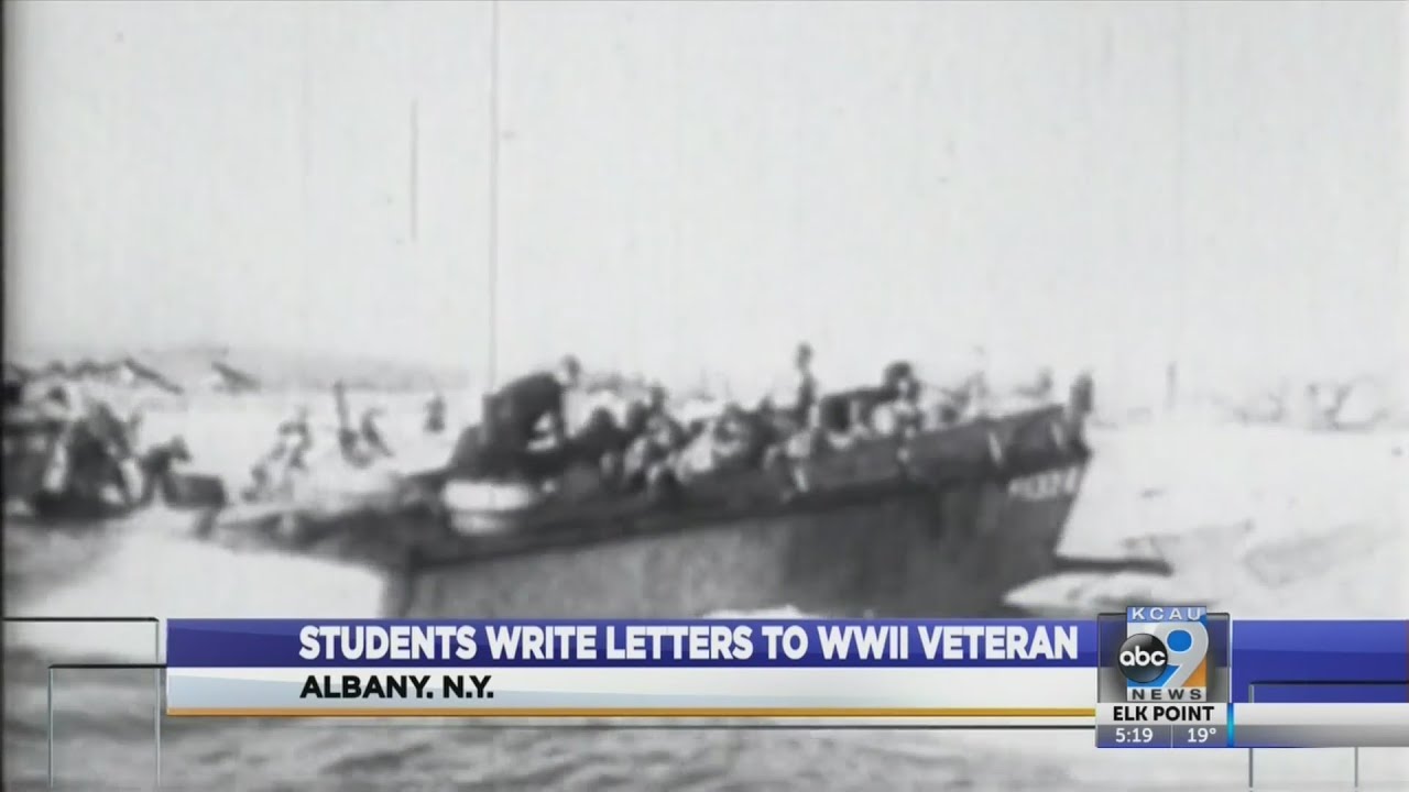Students write letters to WWII veteran - YouTube