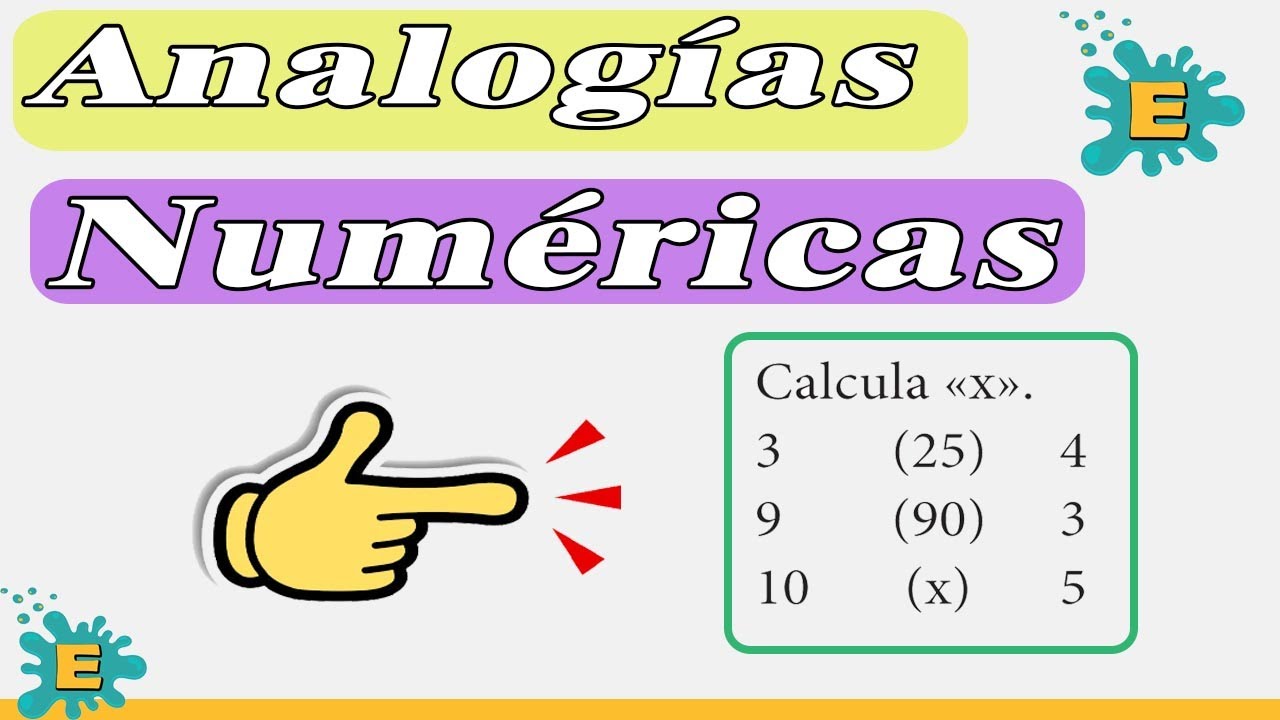Analogias Numericas ANALOGÍAS NUMÉRICAS San Marcos Preguntas Tipo