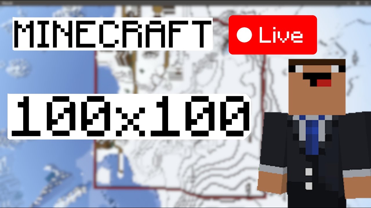 🔴LIVE🔴 100x100 Minecraft world! (PLAYING WITH VIEWERS) - YouTube