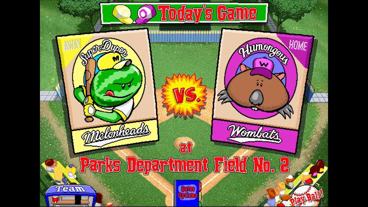 Backyard Baseball '97 Game Highlights: Humongous Wombats VS Super-Duper ...