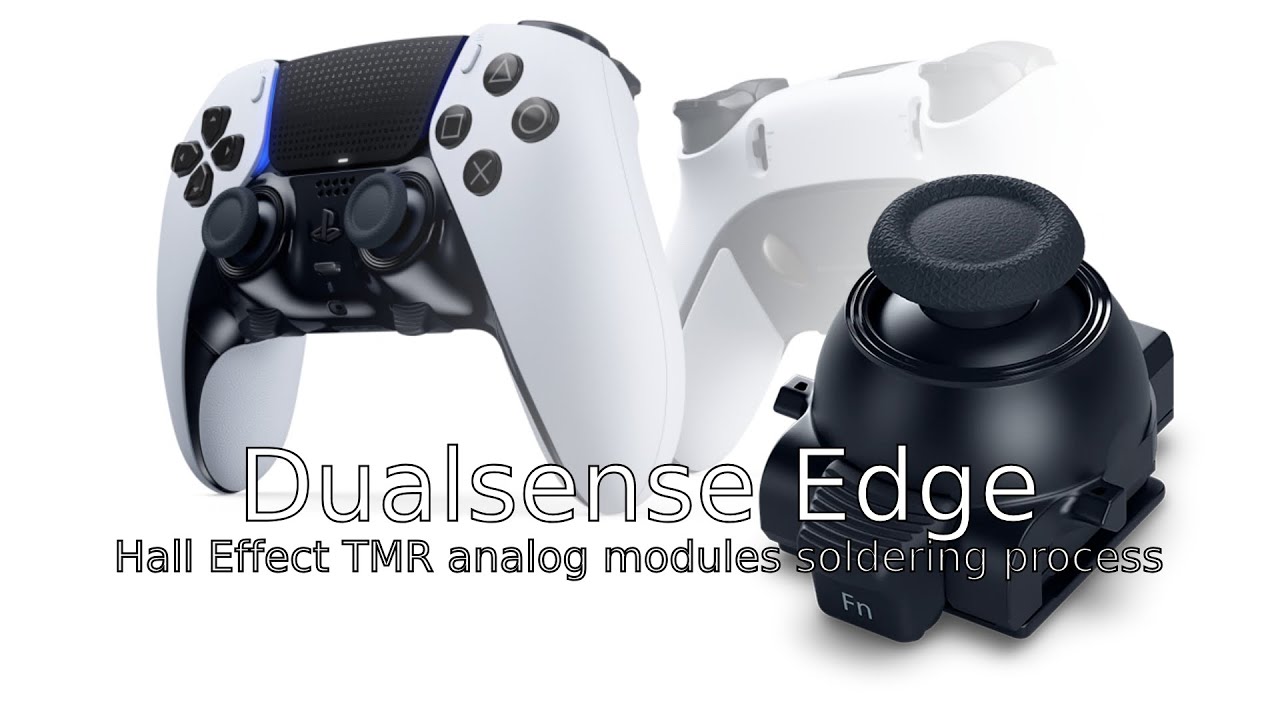 Dualsense Edge Hall Effect TMR analog module soldering - YouTube