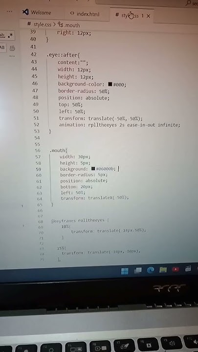 How To Make Smily With Html Coding Html Css Javascript Coding Smilyhtml Youtube