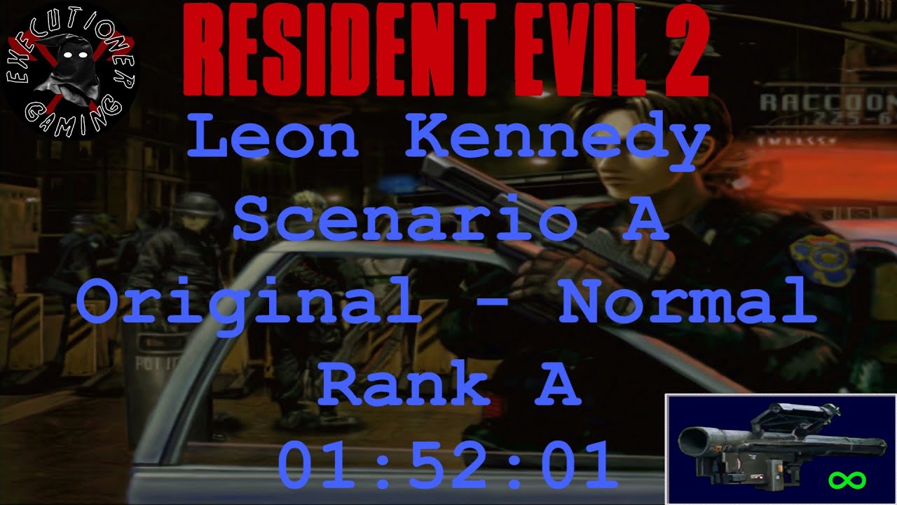 Resident Evil 2 (1998) - Leon Kennedy - Original/Normal Mode - Scenario ...