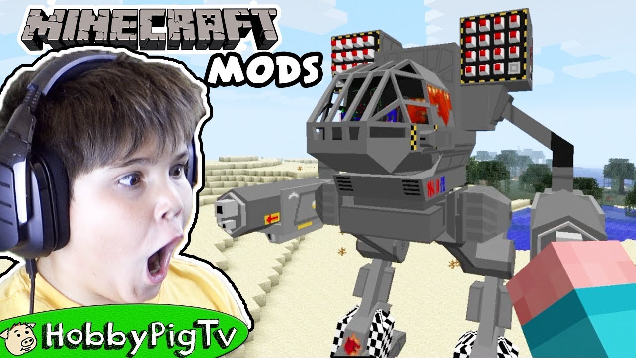 Minecraft Mods! SPACE CREATURES + GIANT ROBOTS. Dream Craft Fun ...