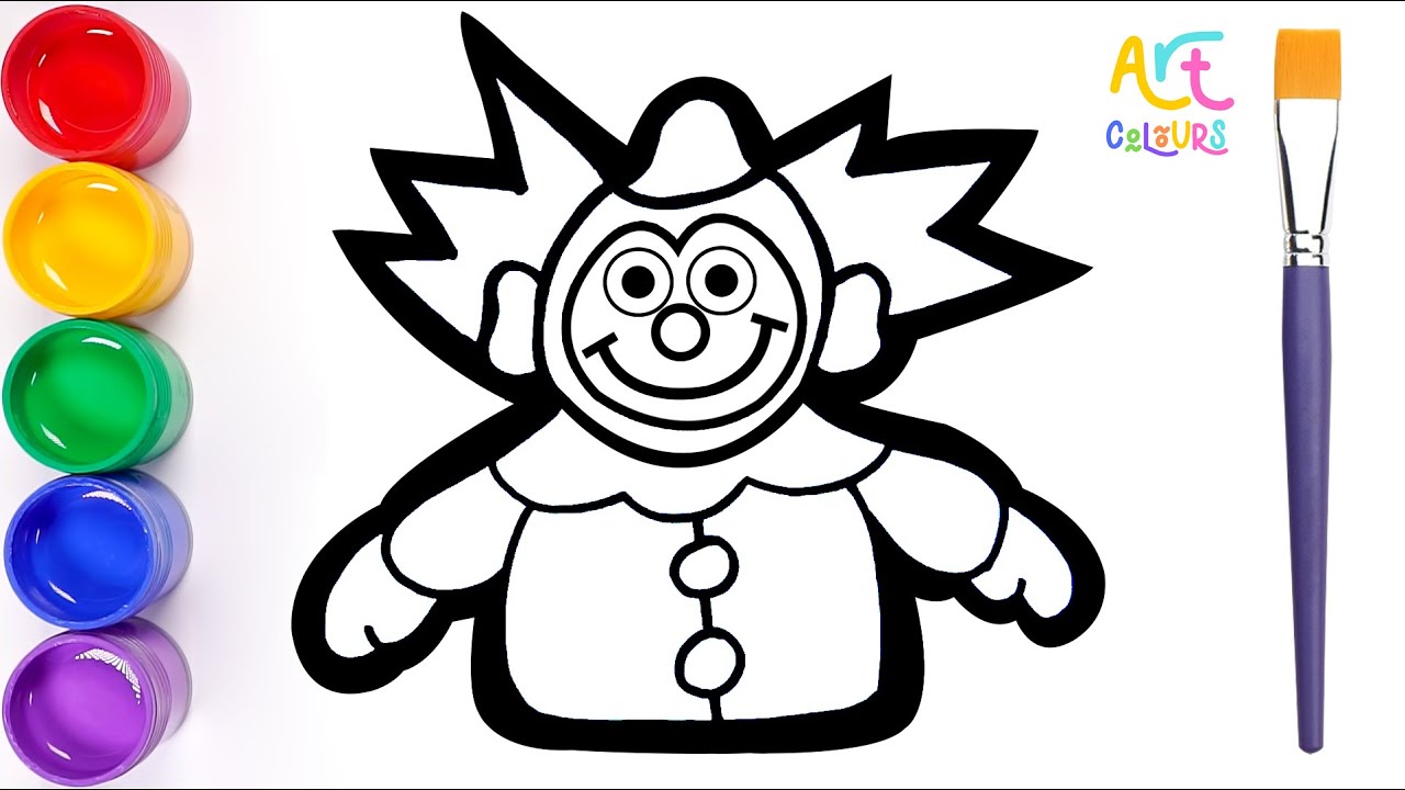 Buffoon Drawing, Painting, Coloring for Kids & Toddlers - How To Draw ...