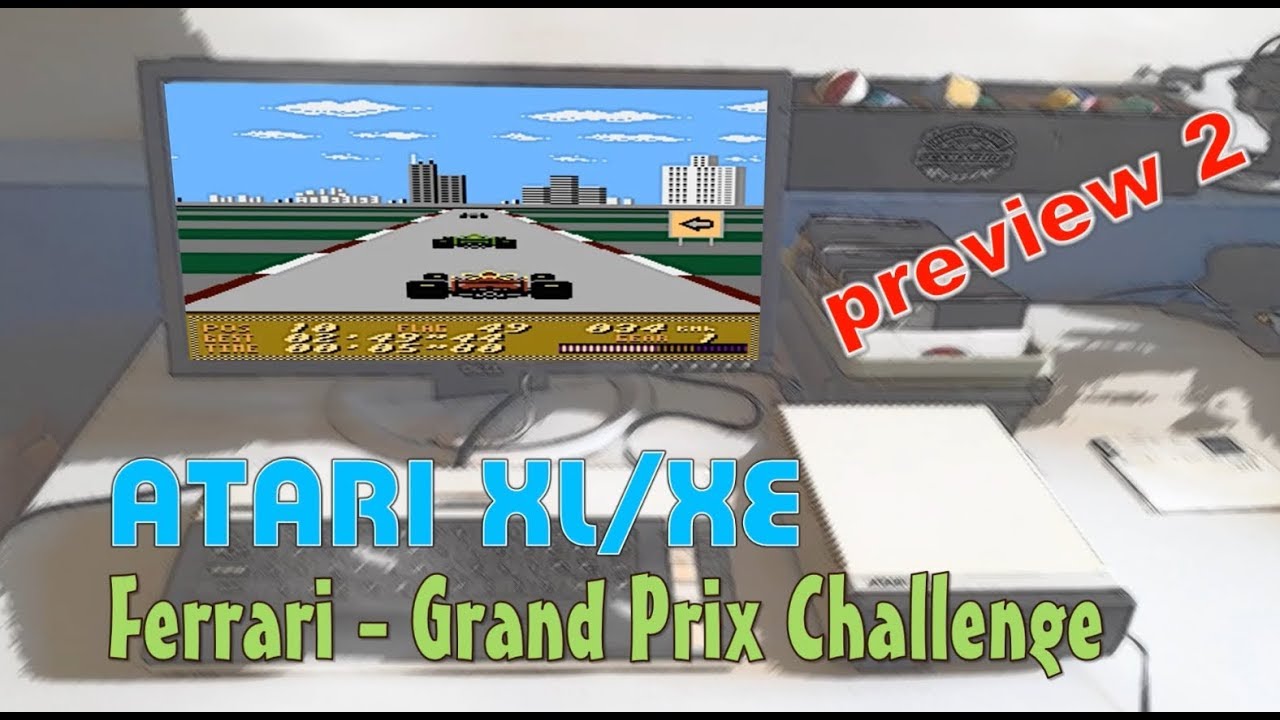 Atari XL/XE -=Ferrari - Grand Prix Challenge=- preview 2 - YouTube