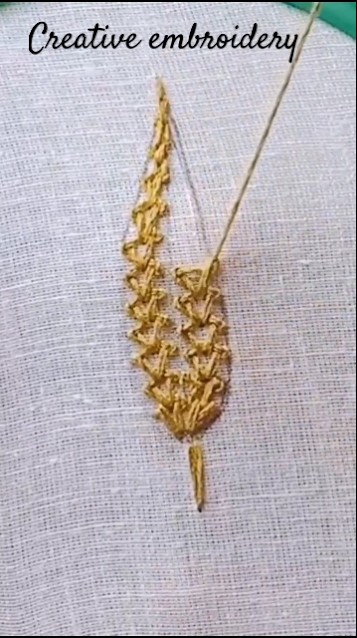 Creative leaf # hand Croft # design # embroidery # thread work ...