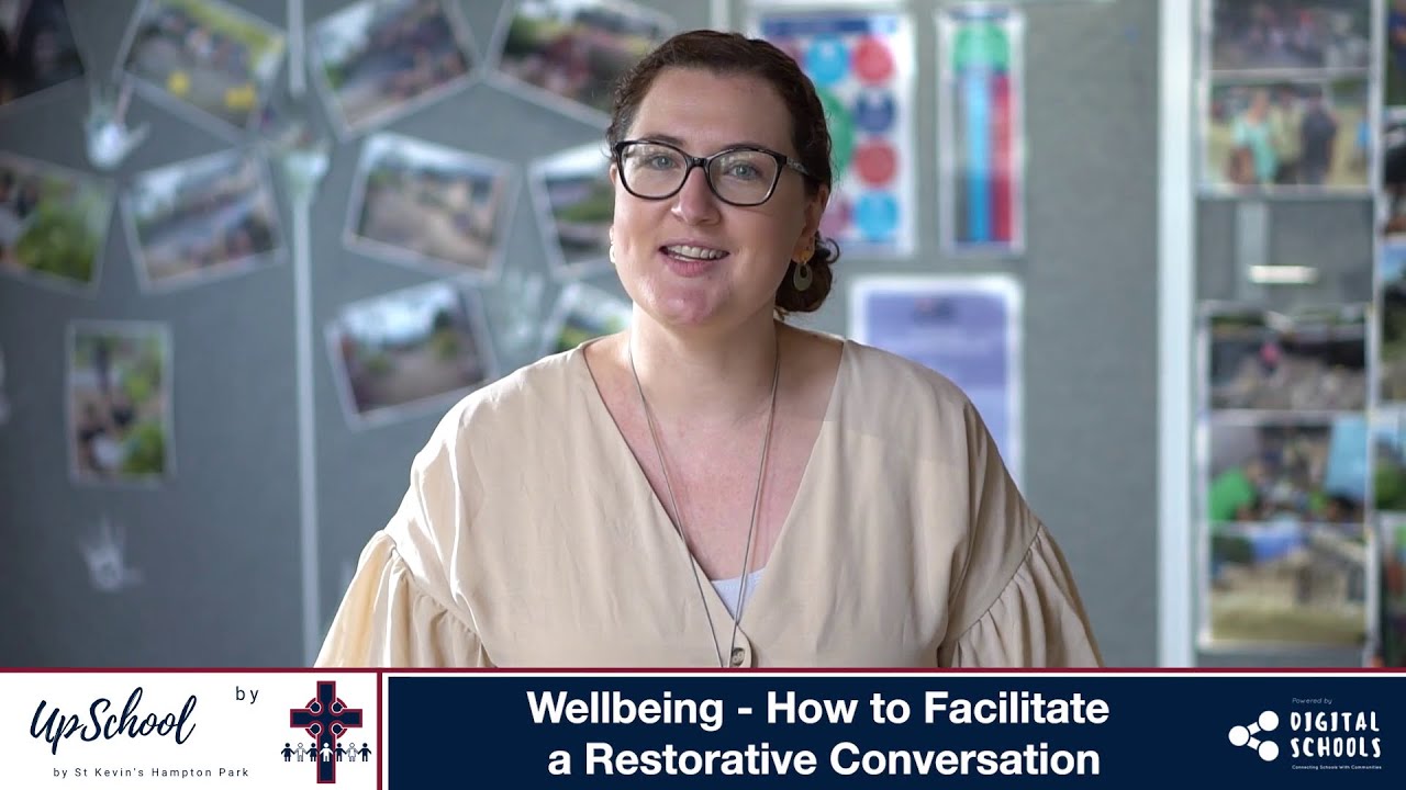 Wellbeing - How to Facilitate a Restorative Conversation - YouTube
