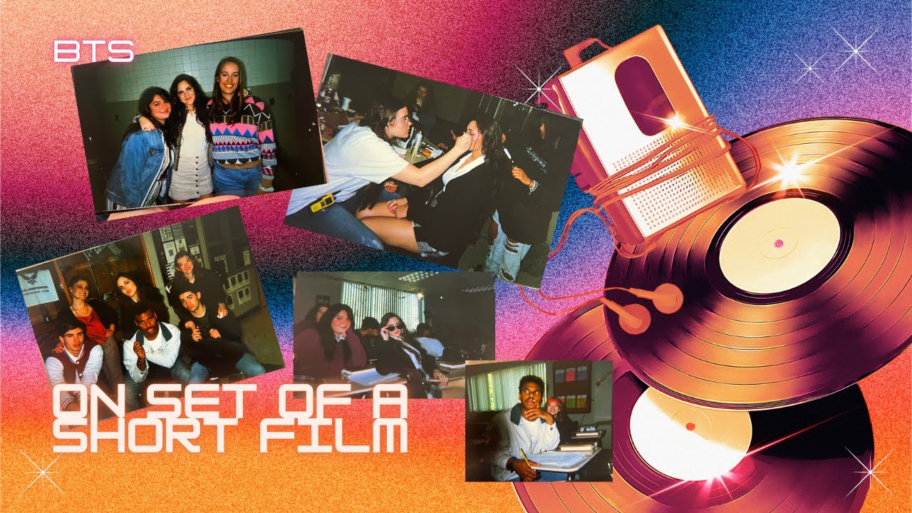 BTS filming a short film set in the 80s - YouTube