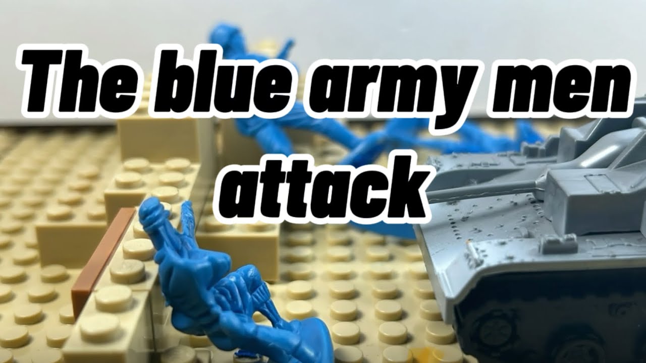 The blue army men attack(army men stop motion) - YouTube