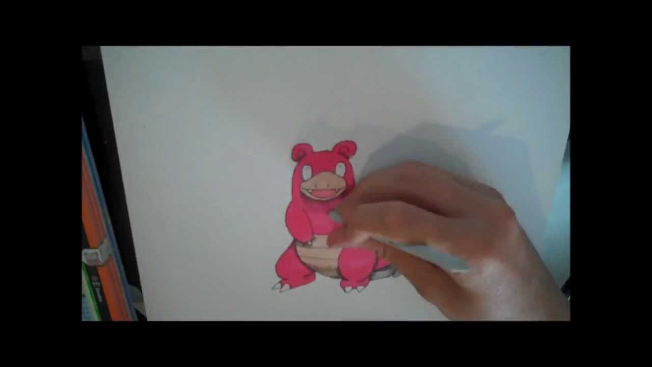 Pokemon drawing 54 Slowbro - YouTube