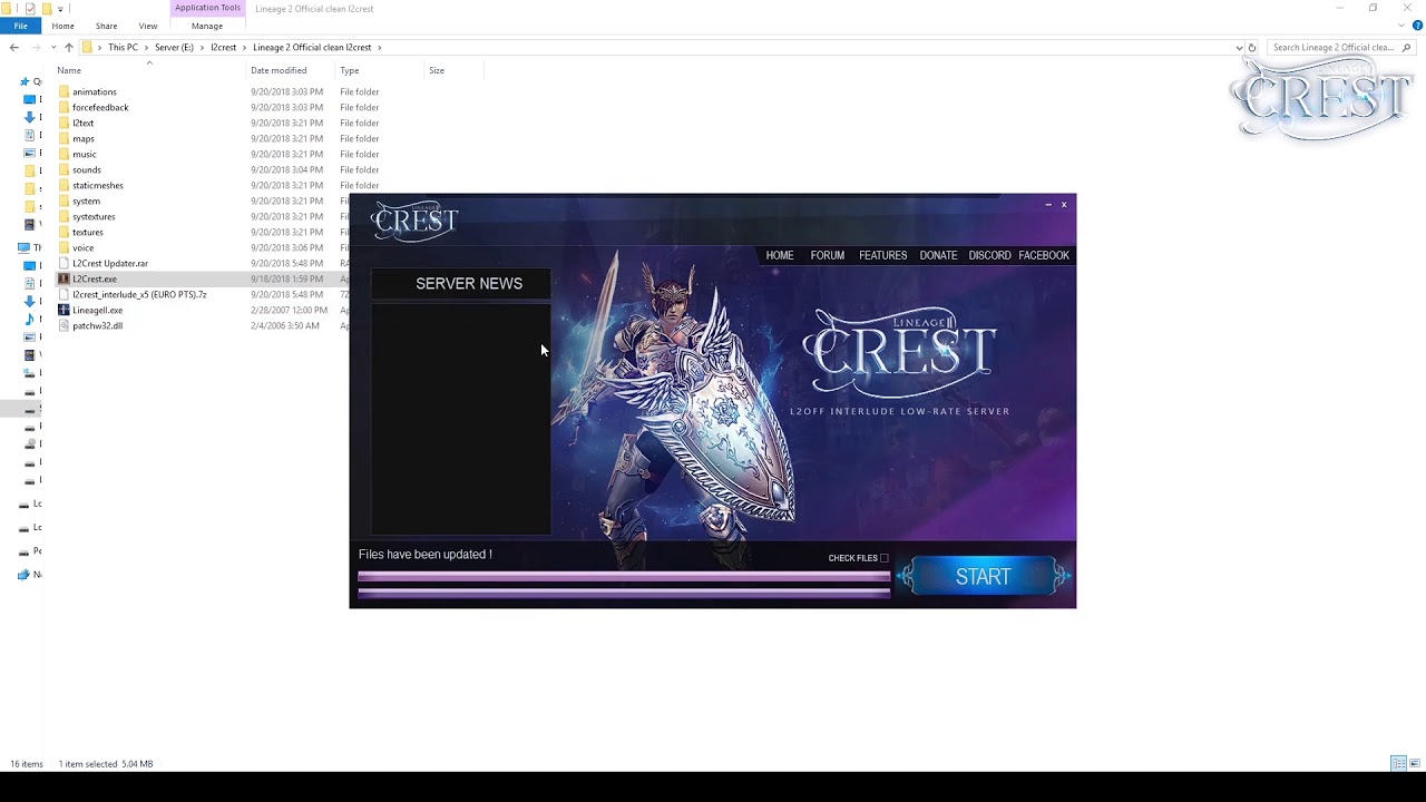 How to connect - L2Crest.com Server - Interlude x5 (EURO PTS) - YouTube