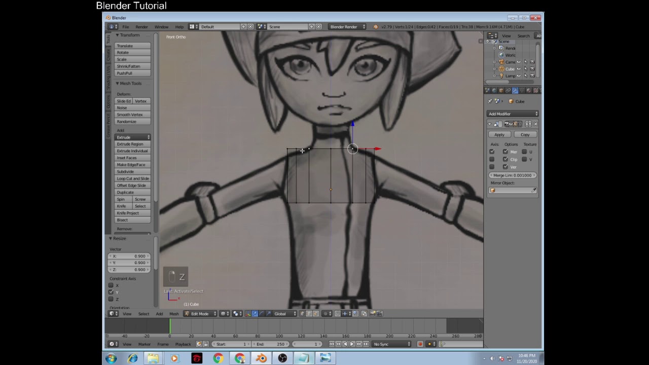 Character Modeling Tutorial - YouTube