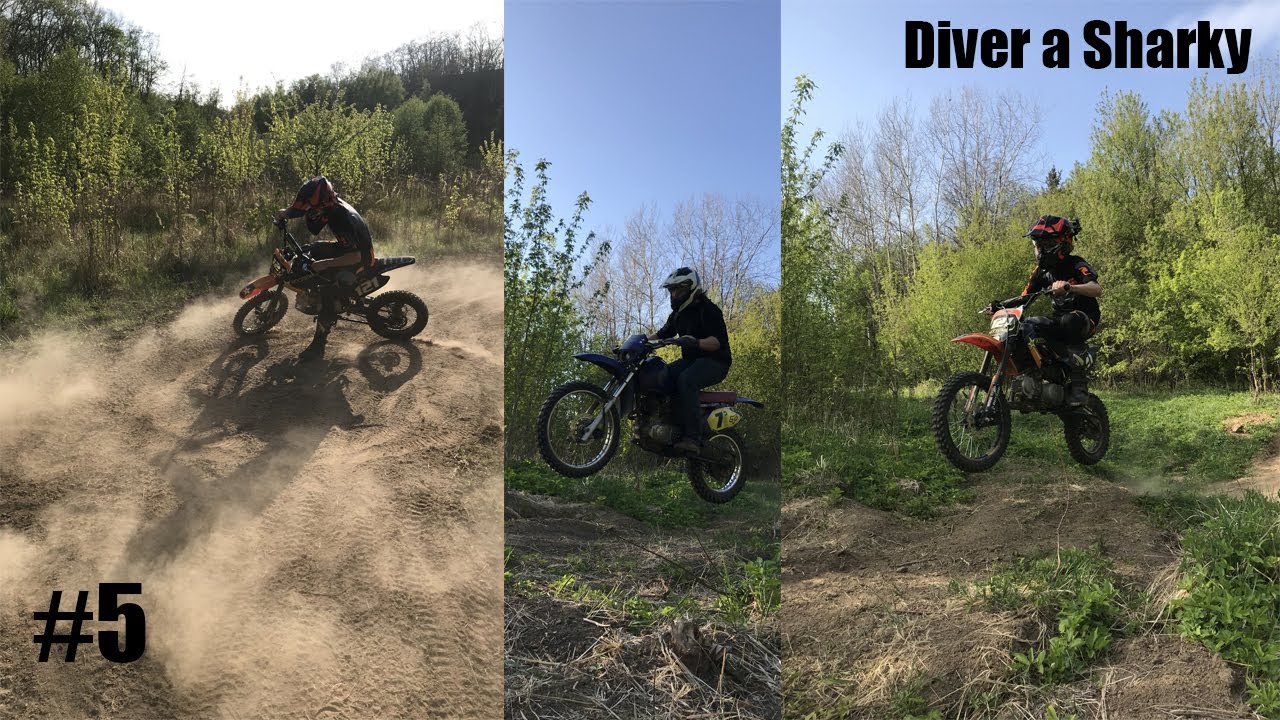 Můj pitbike #5/ Stomp WPB 125/ Sharky se učí na motorce. - YouTube