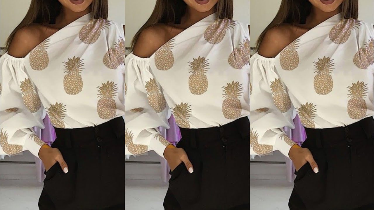 How To Cut And Sew This Stylish Asymmetric Top Using Slash and Spread ...