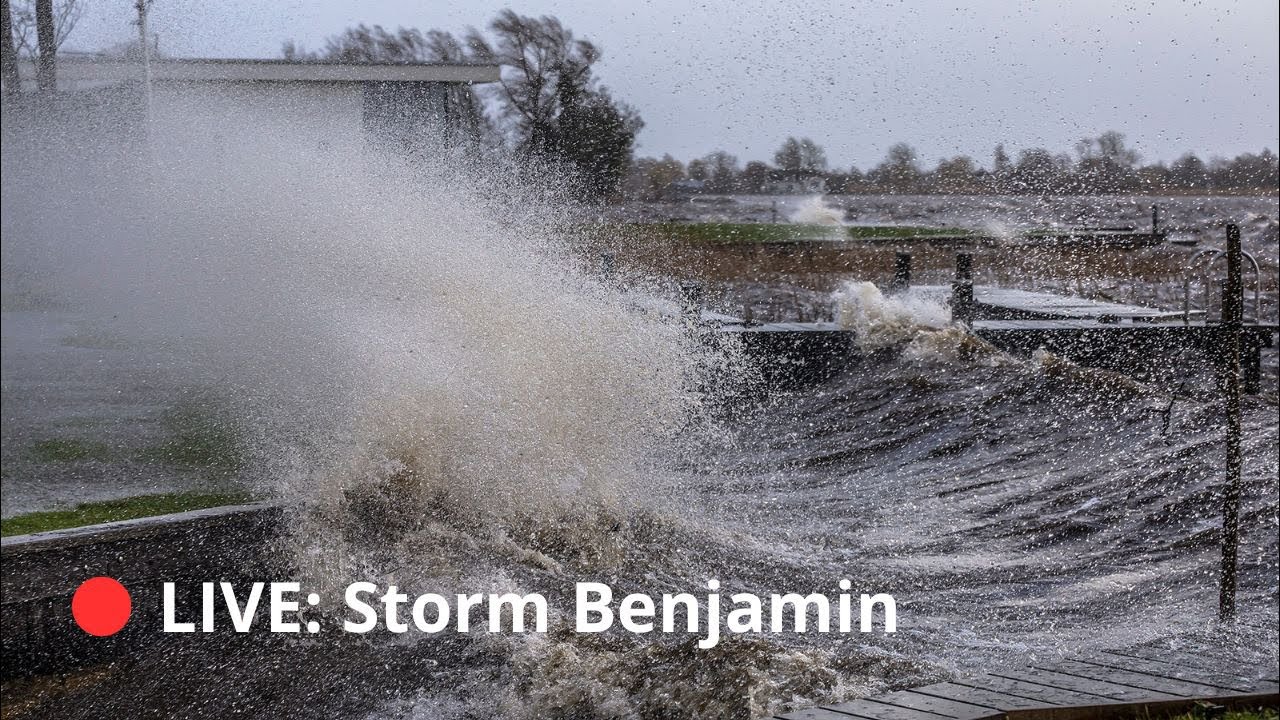 🔴 LIVE: Storm Benjamin in Nederland - YouTube