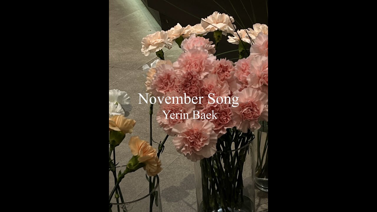 [Cover] November Song - Yerin Baek - YouTube