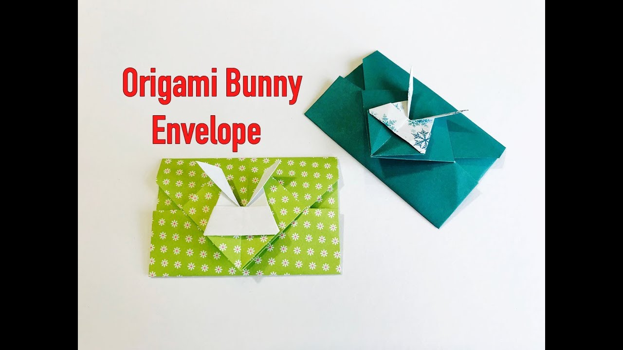How To Make An Origami Bunny Envelope : สอนพับซองจดหมาย - YouTube