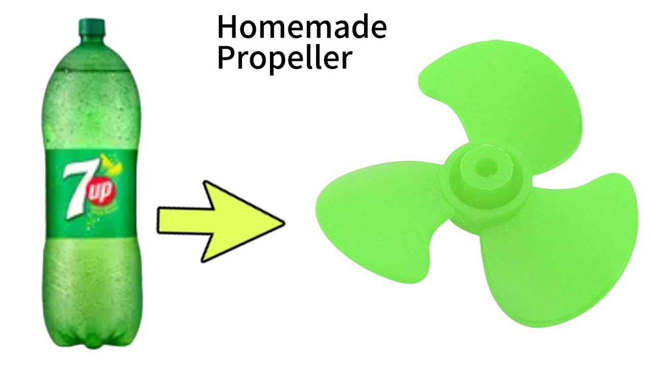 How To Make Propeller | How to make homemade propeller with plastic ...