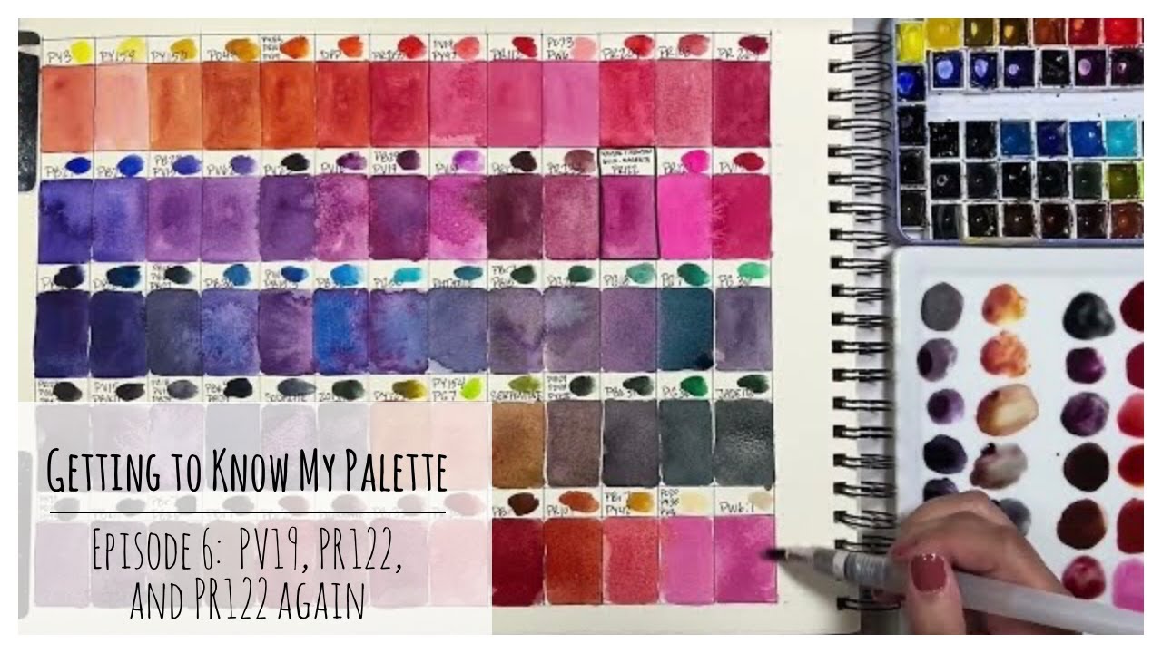 Getting to Know My Giant Palette Episode 6: PV19 | PR122 | PR122 again ...