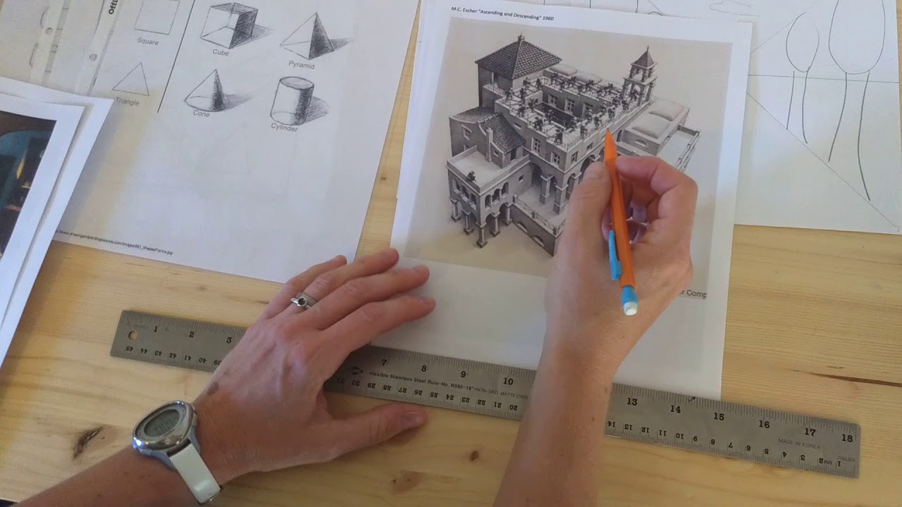 CC Cycle 3 Week 5 perspective drawing - YouTube