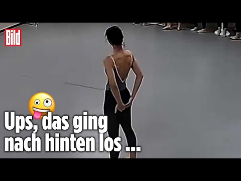 Tänzerin beendet Vorführung mit einem Furz