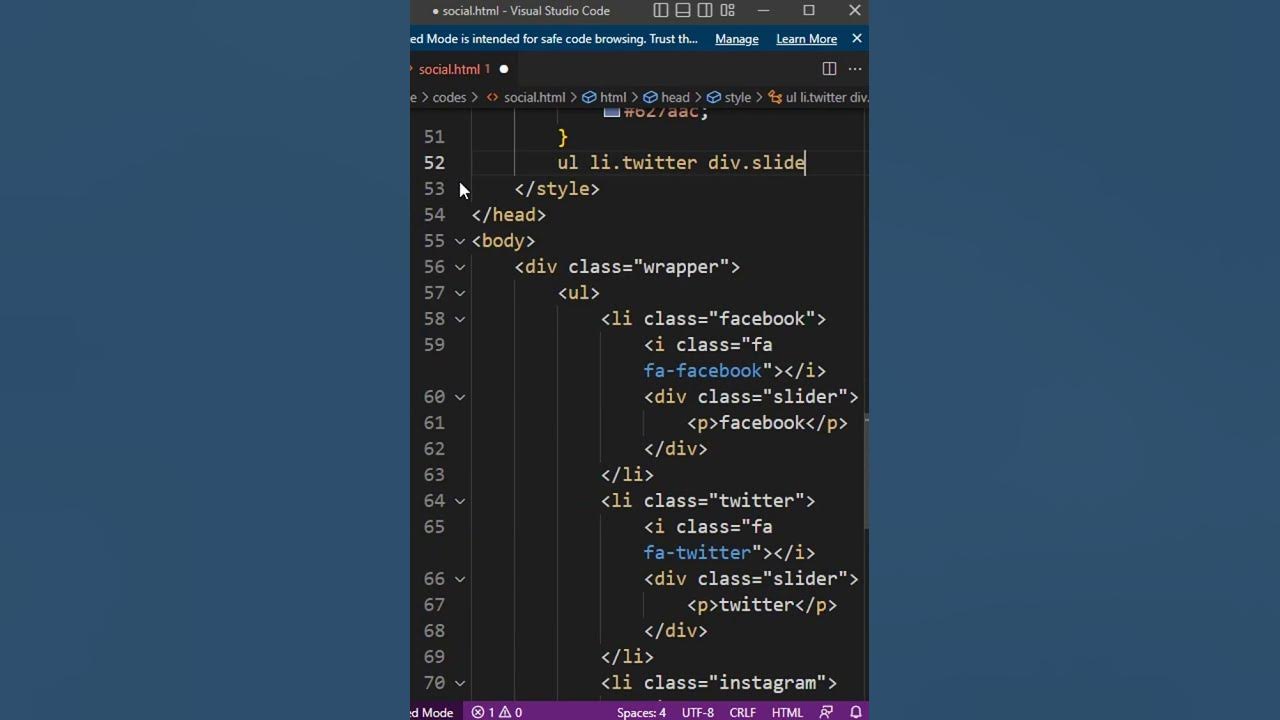 Social Media Icon Animation | HTML CSS - YouTube