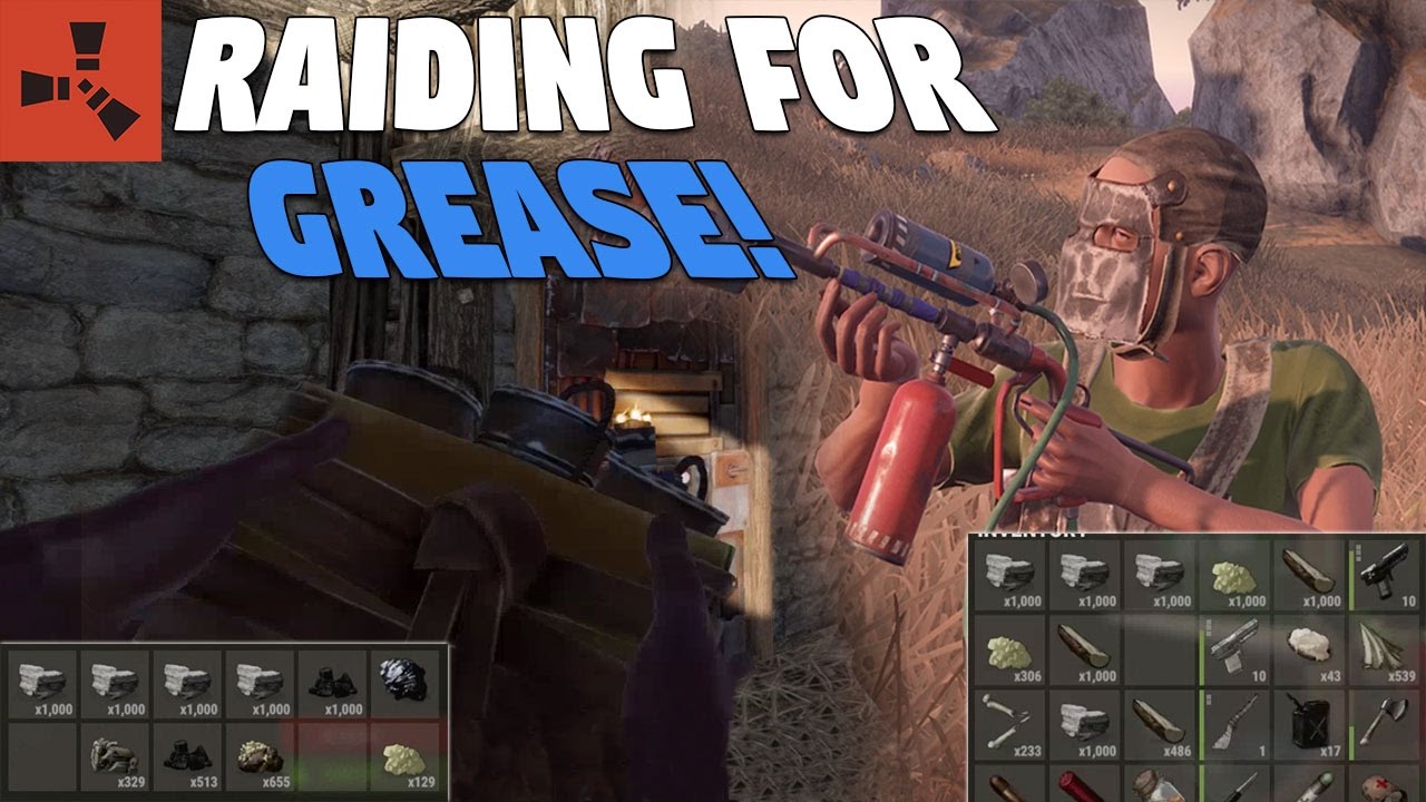 Raiding For Grease! | Rust Solo Survival - YouTube