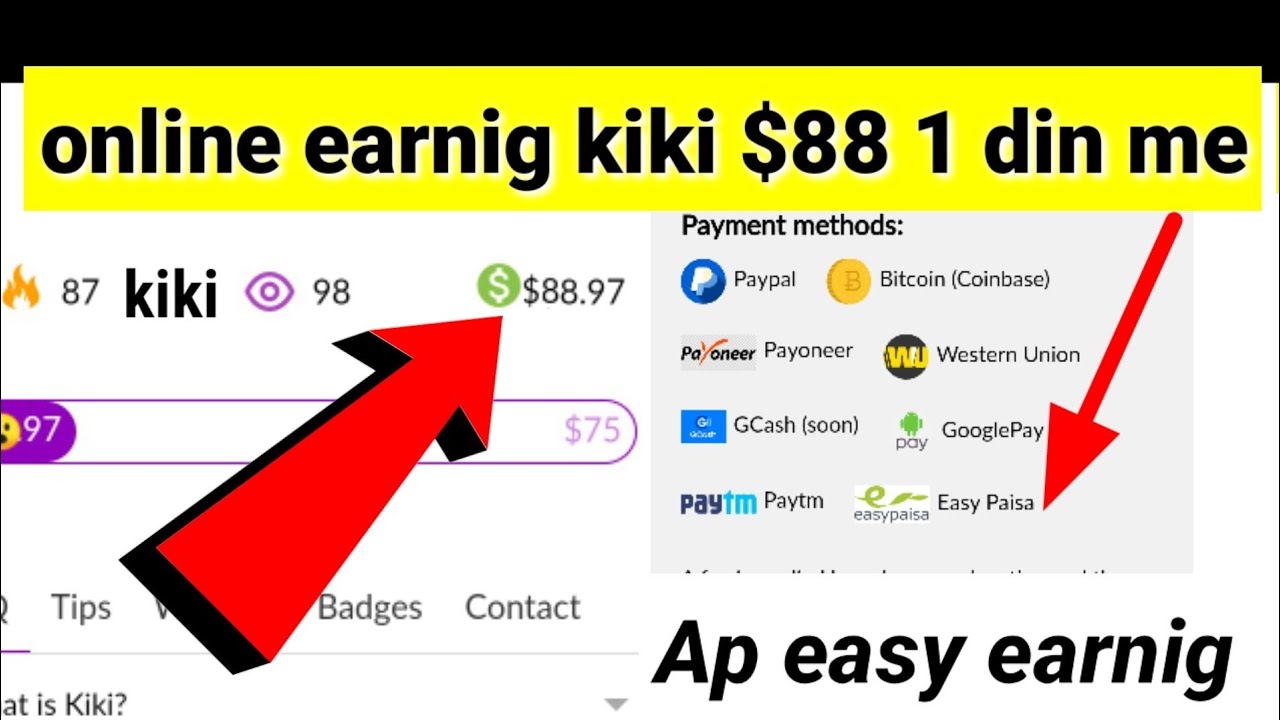 online earning kiki how to make money real earning kiki app money kiki ...