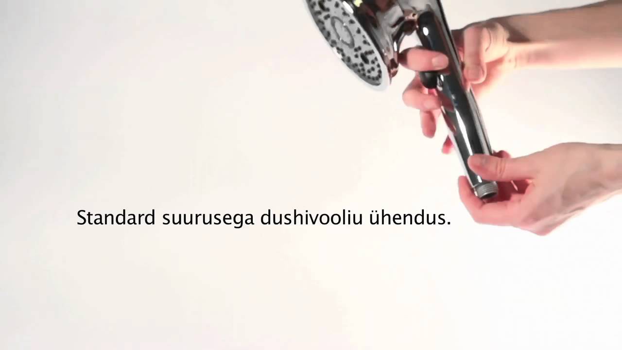 Multifunktsionaalne vett säästev dushiotsik - YouTube
