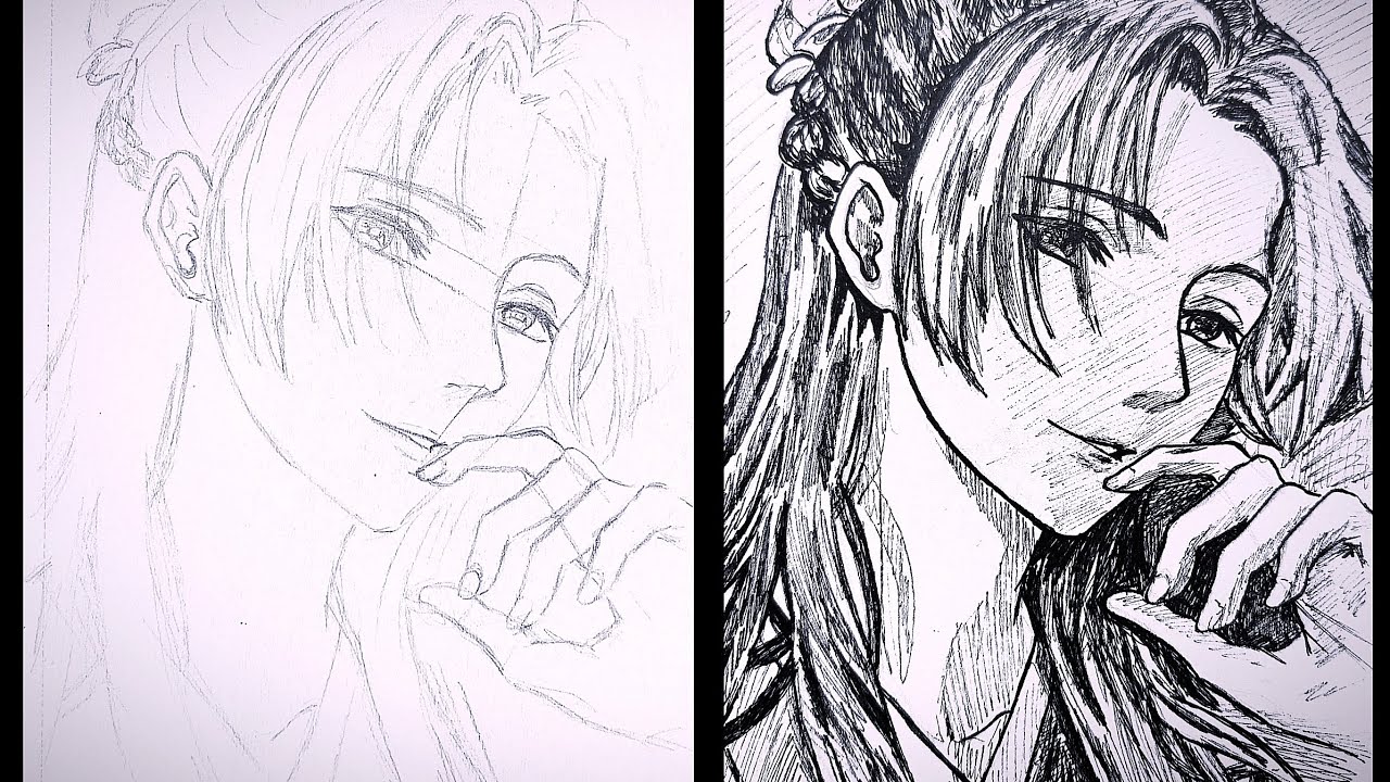 Drawing Jinshi | The Apothecary Diaries | Draw anime - YouTube