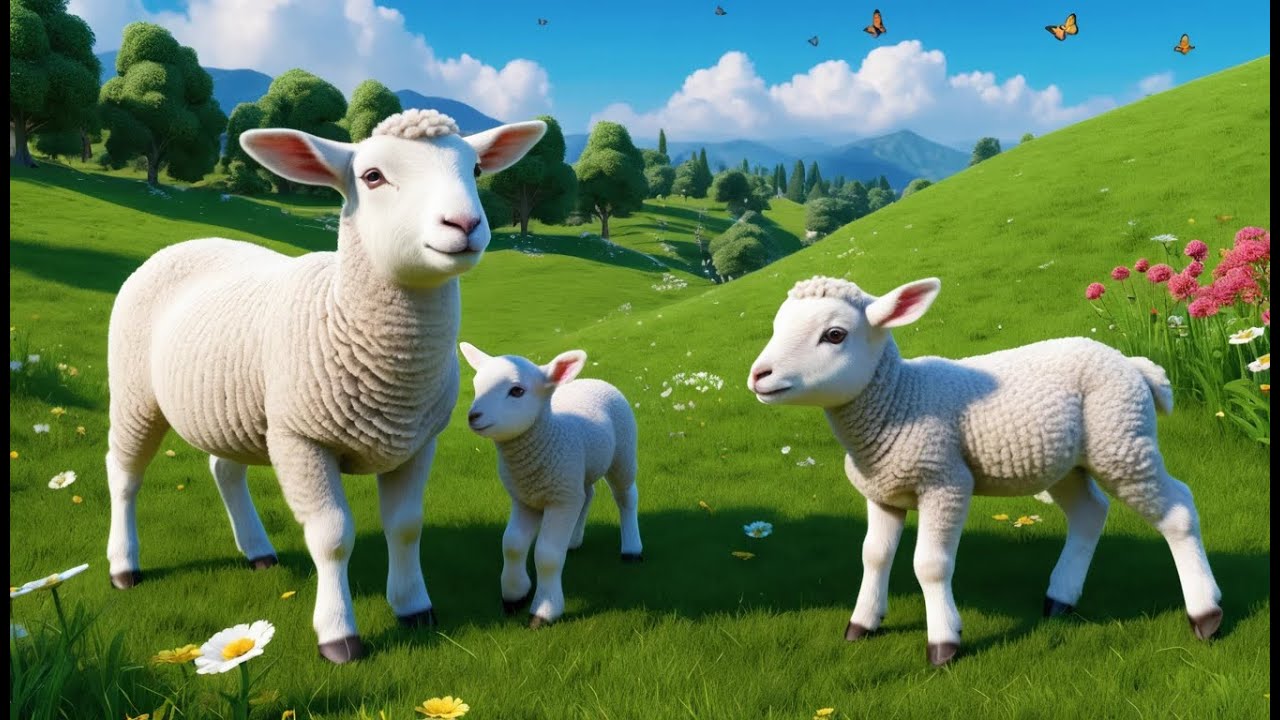 Lambs Play Hide and Seek in the Field | Playful Lamb Song for Kids ...