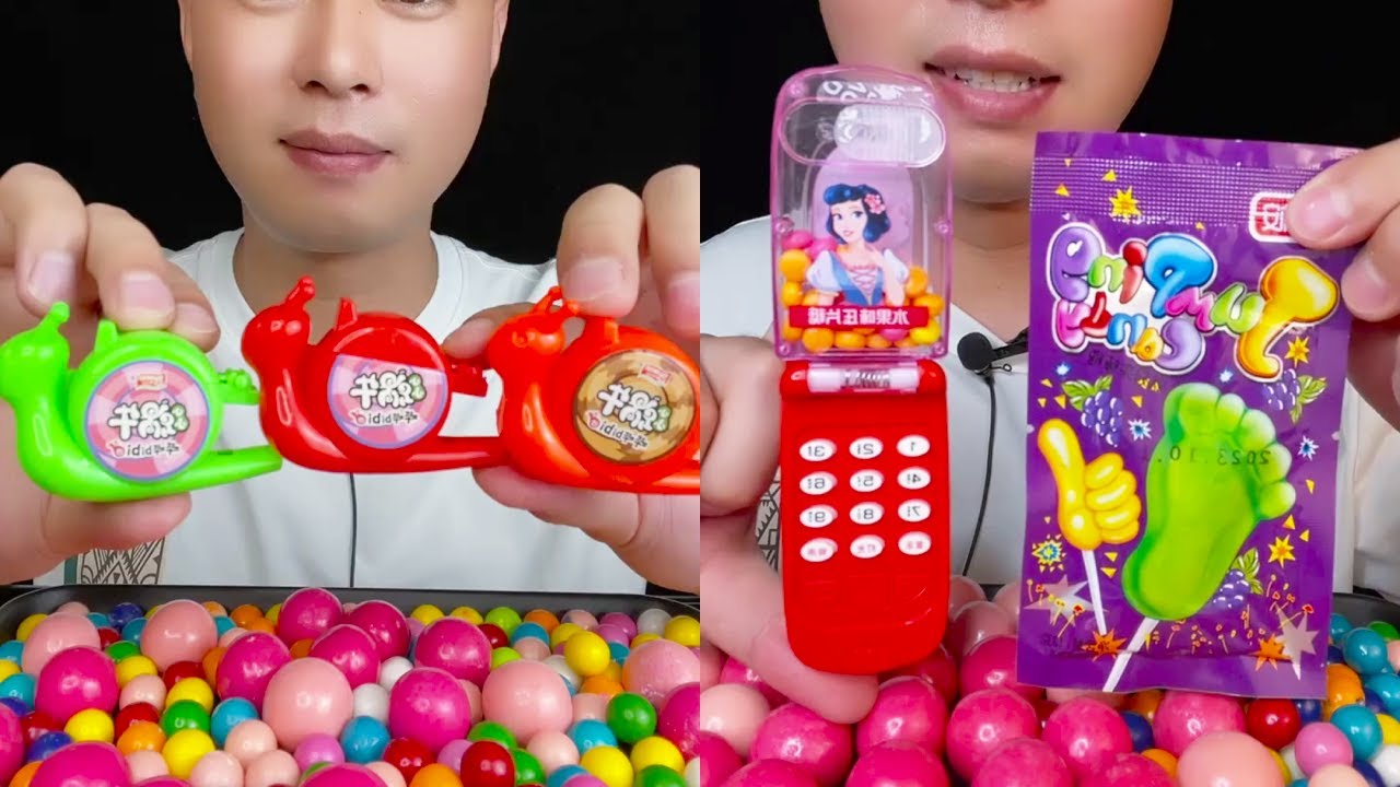 Snail Candy||ASMR Unusual candies ASMRDrinking - YouTube