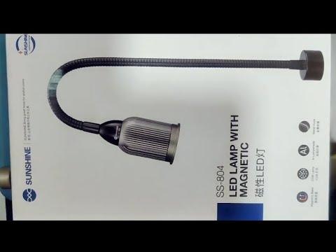 Sunshine LED Lamp Magnetic ss-804 unboxing / Focus Lamp - YouTube